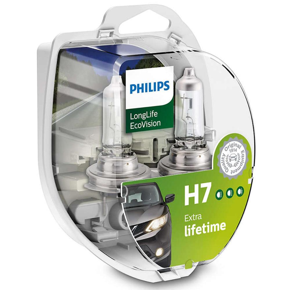 Philips 12V H7 55W PX26d LongLife EcoVision - box (2ks) | BBN E-Shop