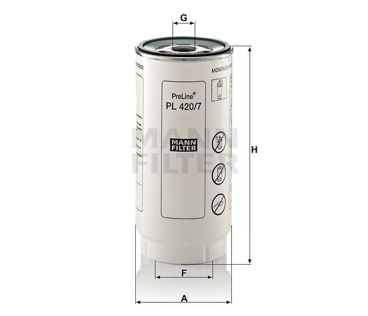 filter paliva mann PL 420/7x | BBN E-Shop