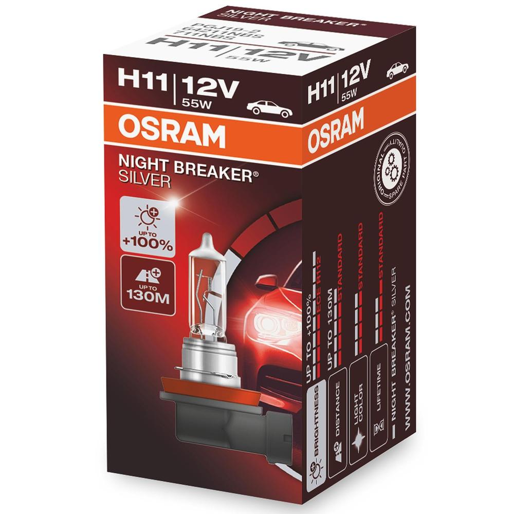 Osram H11 12V 55W PGJ19-2 NIGHT BREAKER SILVER | BBN E-Shop